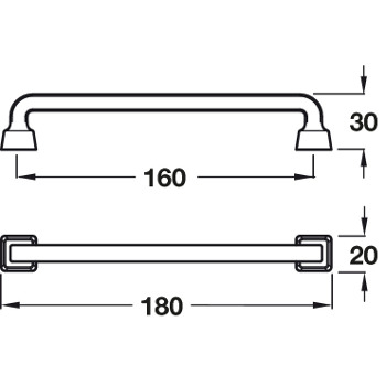 Hafele Brera D Handle – KES Distribution