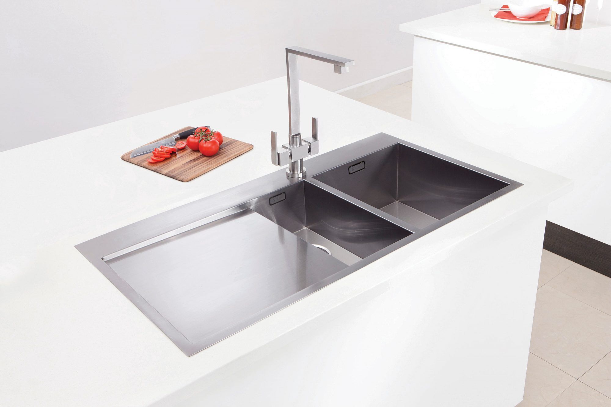 Caple Robo Stainless Steel Dual Lever Tap – ROB3/SS – KES Distribution